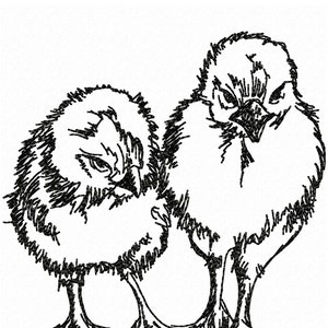 Easter Chick Drawing Silhouette Fluffy Chicks Line Art Sketch Light ...