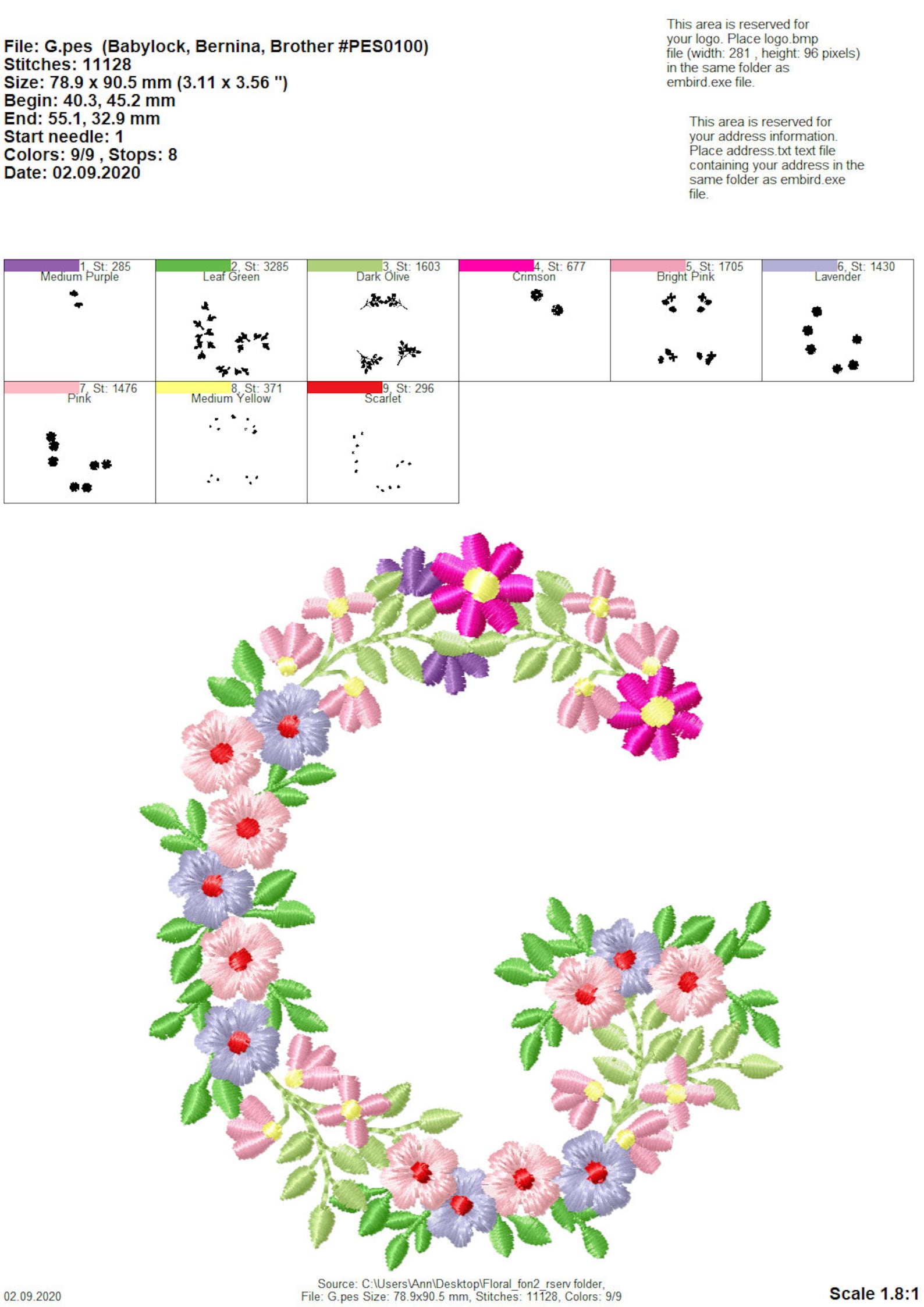 Country Floral Letter G Garden Flag Monogram Flowers Flower Flowered ...