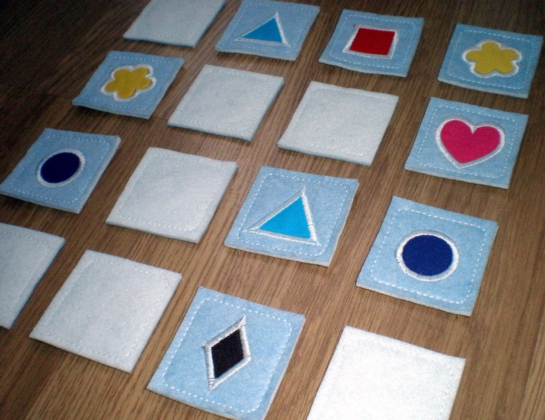 Memory Game shapes in the Hoop Machine Embroidery Design Awesome for ...