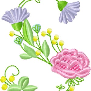 Floral Block Uppercase Capital Letters A-Z Whole Alphabet, Monogram ...