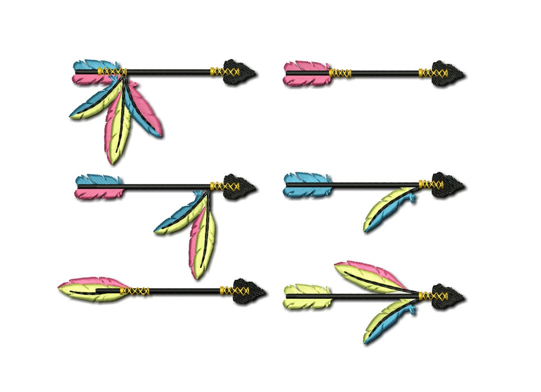 Arrows, Arrows Mini, Arrow Embroidery, Arrow Mini, Single Arrow ...