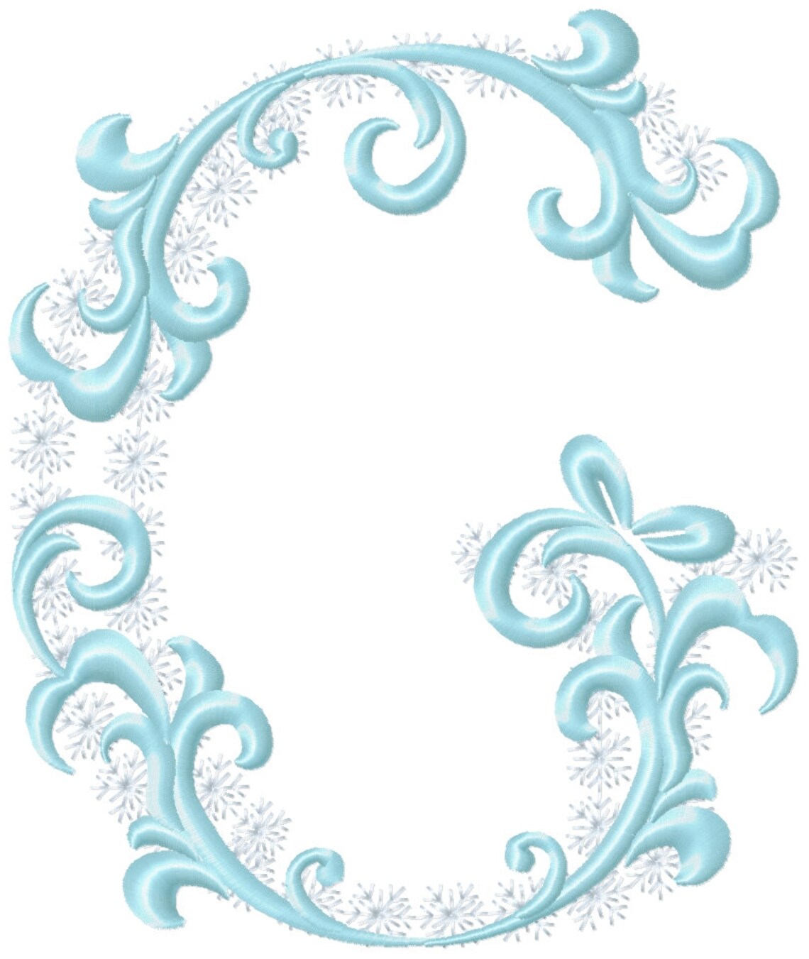 Monogram Frozen Font Machine Embroidery Designs 3 4 5 6 7 - Etsy