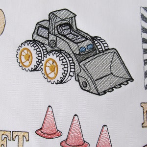 Builder Equipment Cat Tractor Digger Sketch Light Stitch Machine ...