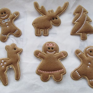 Cute Christmas Gingerbread Set - Machine Embroidery Designs ITH in the ...