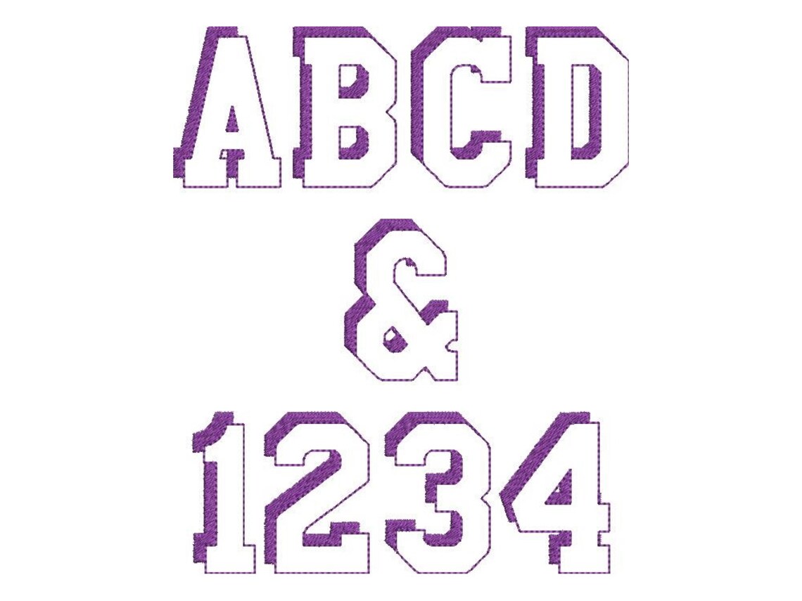 Sport Block Shadow Font Monogram Alphabet Machine Embroidery Designs ...