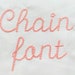 Quick Light Stitch Chain FONT Machine Embroidery Designs in Assorted ...