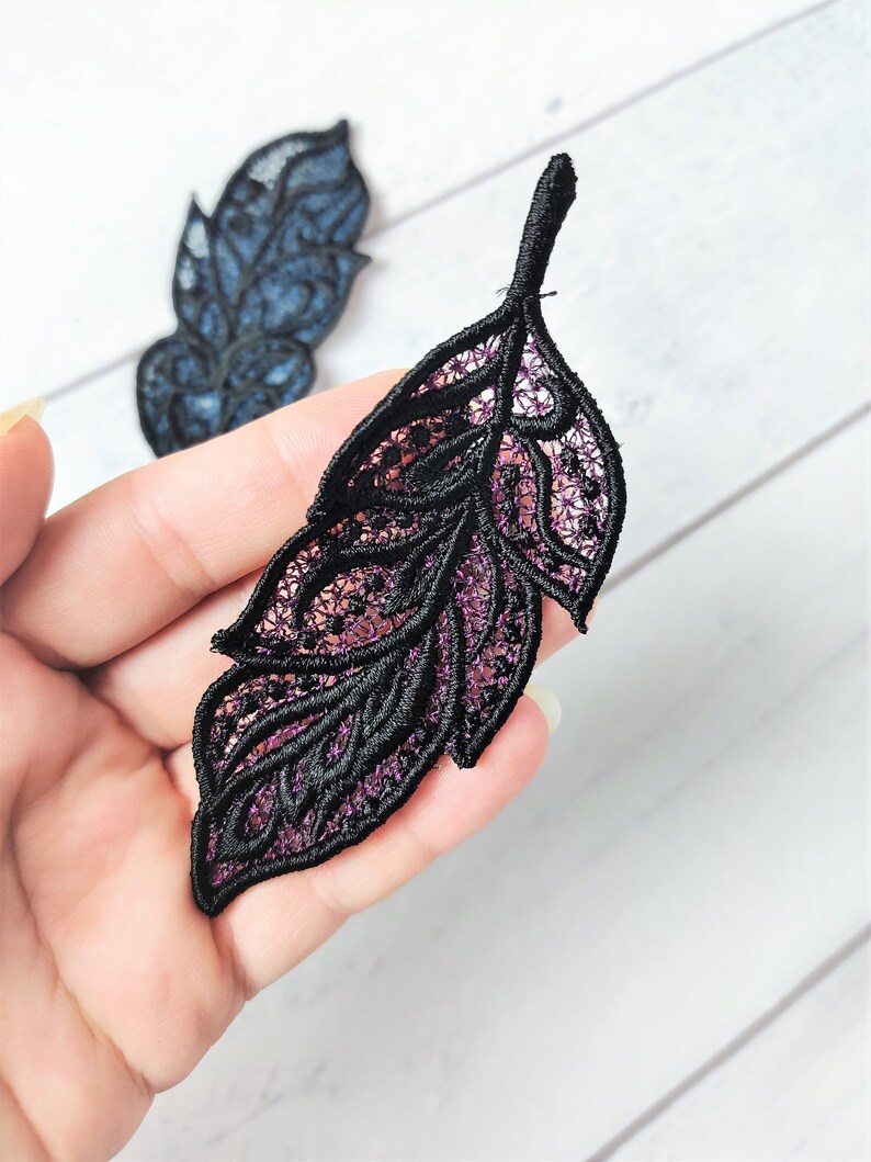FSL Free Standing Lace Feathers 2 Types Feather Machine Embroidery ...