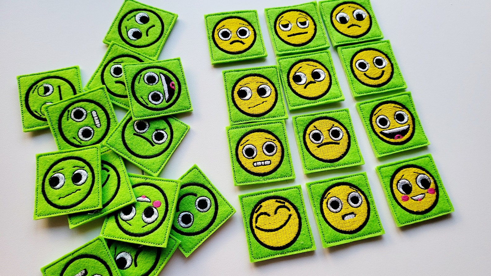 Memory Game happy Faces Machine Embroidery Designs - Etsy