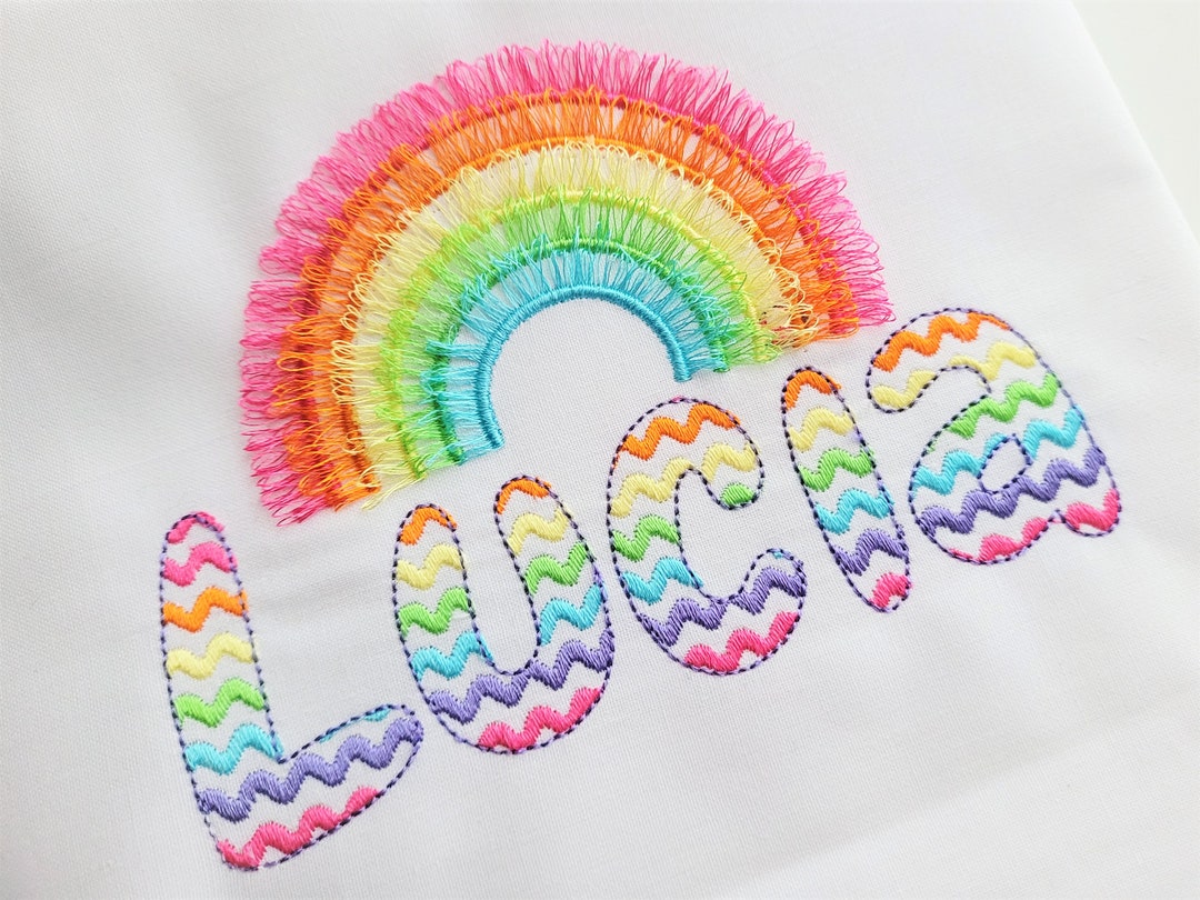 RIC RAC Patterned Font Monogram Alphabet Letters Machine Embroidery ...