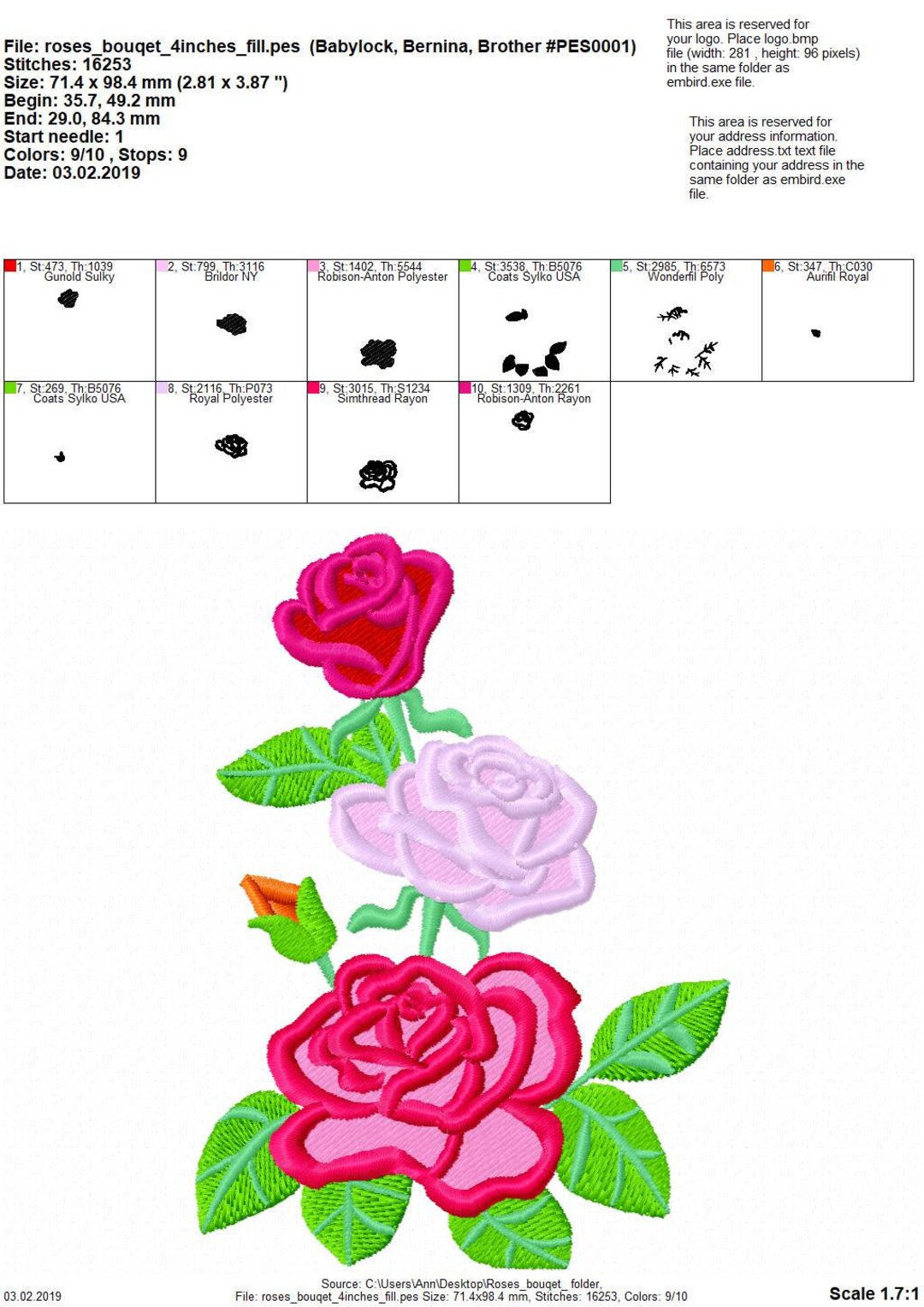 Awesome Rose Applique and Embroidery Designs Beautiful Rose Applique ...