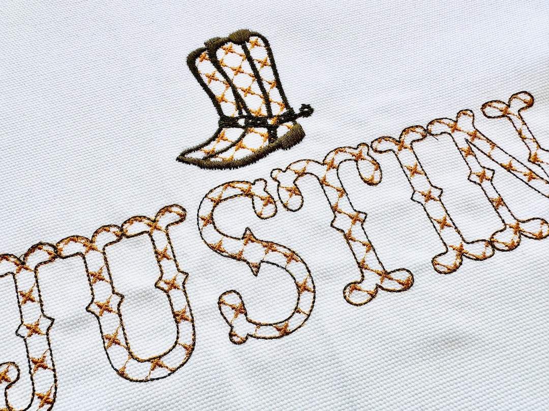 Classy Patterned Font Monogram Western Alphabet Letters Machine ...