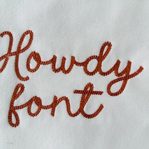 Cowboy Rope Stitch FONT Handwritten Alphabet Monogram Letters Machine ...