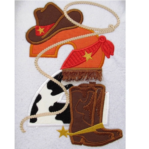 Cowboy Applique - Etsy