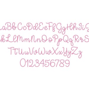 Extra Bold Chain Stitch FONT Machine Embroidery Designs Monogram ...