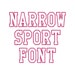 Narrow FONT Applique Varsity Athletic Sport High School Team Players ...