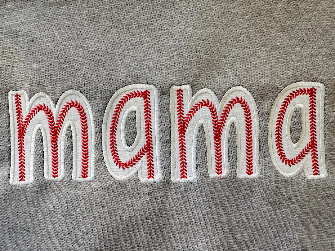Baseball Stitch Applique FONT Sports Alphabet Monogram Softball Kids ...