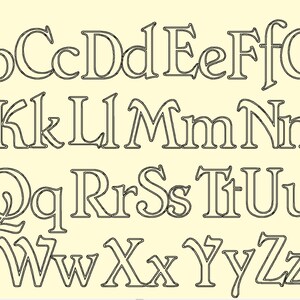 BX Included! Classic Free Edge Raggedy Applique Alphabet Font Machine ...