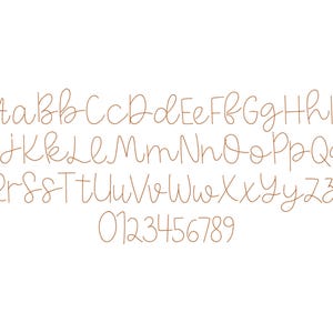 Sweetcake Script FONT Hand Stitch Effect Alphabet Machine Embroidery ...