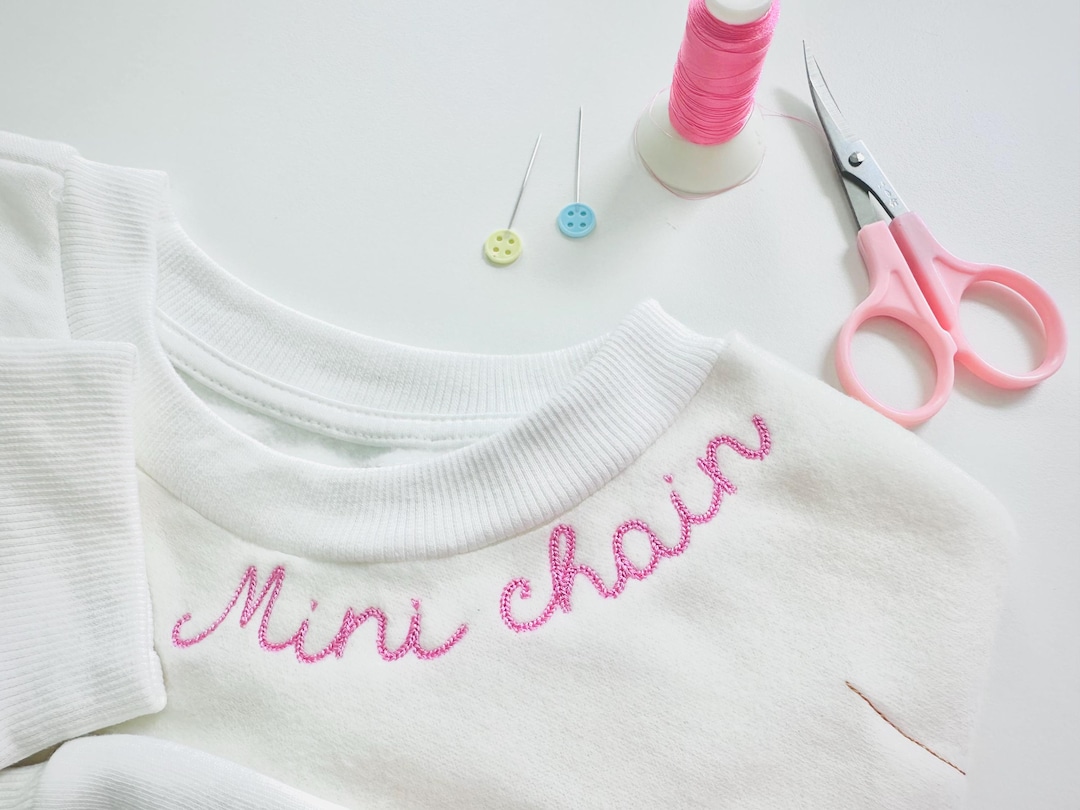 Tiny Chain FONT Machine Embroidery Designs in Mini Sizes 0.6 up to 2 ...