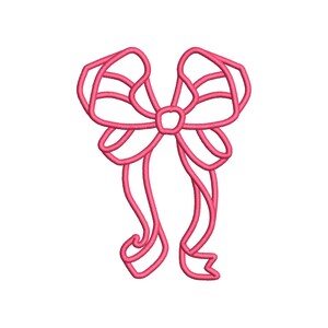 Awesome Curl Bow Applique Machine Embroidery Designs Ribbon Girly Bow ...