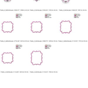 Very Different Decorate Monogram Name Frames 3 Types, SET of 3 Frame ...