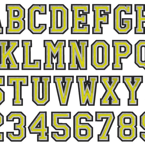 Sport Collegiate Block Mini Font Machine Embroidery Designs - Etsy