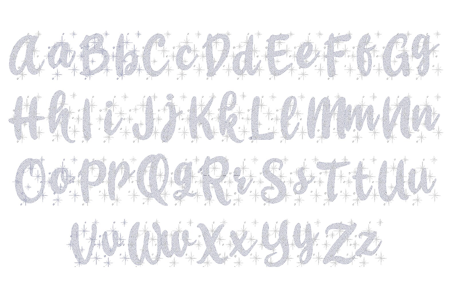 Sparkle Glitter FONT Night Starry Sky Script Glittering - Etsy