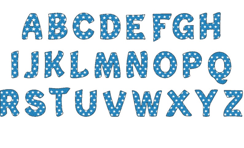 Patriotic 4th of July Stars and Stripes Font 2 Types, USA United States ...