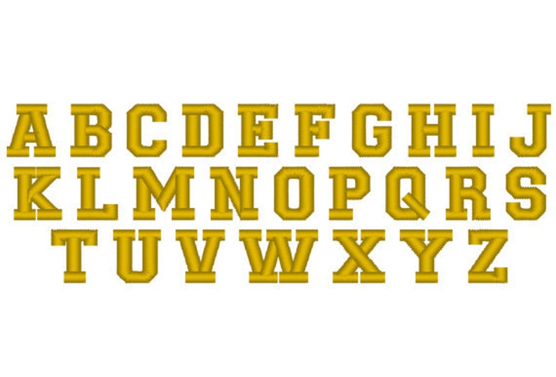 One Letter M Collegiate Varsity Split Block Letter With Banner Machine ...