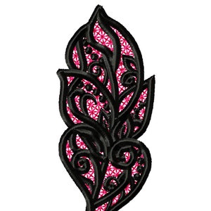 FSL Free Standing Lace Feathers 2 Types Feather Machine Embroidery ...