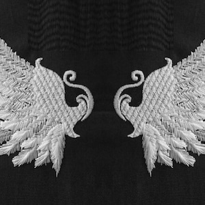 Angel Wings Machine Embroidery Designs in Assorted Sized and Embroidery ...