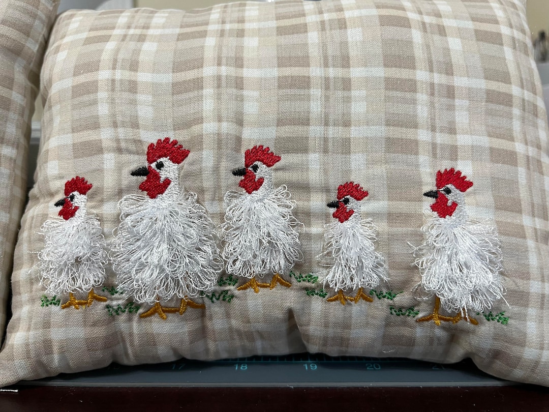 Mini Chicken Fringed Fluffy Chenille Farm Bird Small Sizes Machine ...