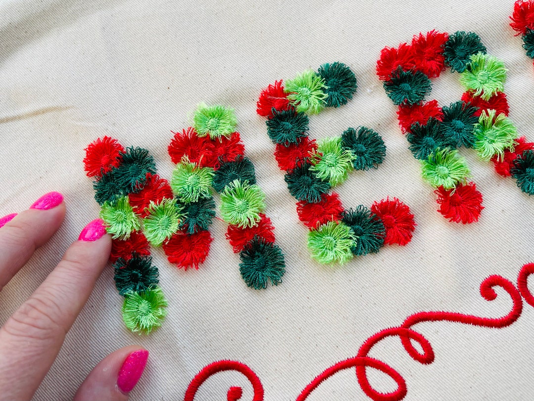 Circle Fringed FONT Alphabet Letters Machine Embroidery Designs in ...