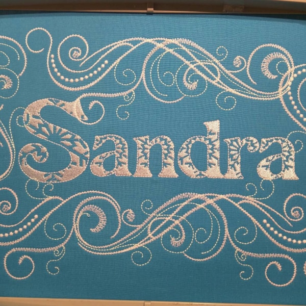 Swirl Monogram - Etsy