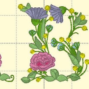 Floral Block Uppercase Capital Letters A-Z Whole Alphabet, Monogram ...
