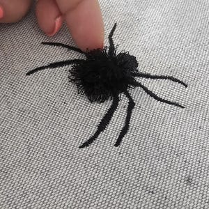 Fringed Spider Fluffy Fur Chenille Halloween Machine Embroidery Designs ...