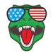 T-rex Dinosaur Face Aviator Glasses 4th of July Patriotic Independence ...