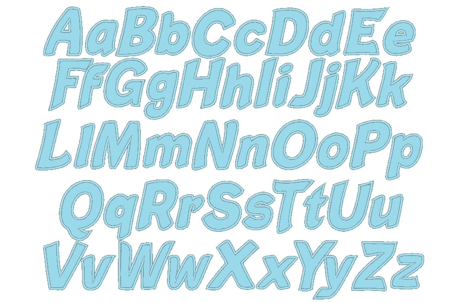 NEW Monogram applique Font machine embroidery applique | Etsy