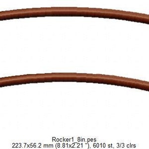 Arc Shape Banner for Rocker - Machine Embroidery Applique Designs for ...