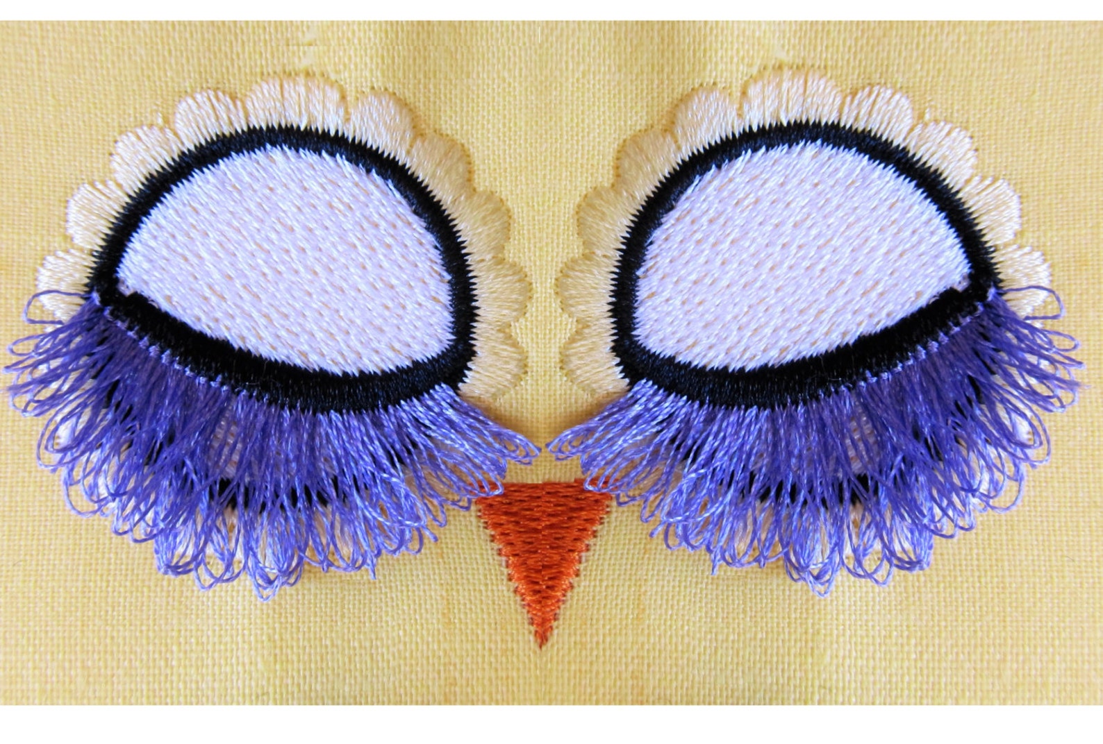 Fringed Fluffy Flare Lashes Owl Pretty Closed Eyes Machine - Etsy