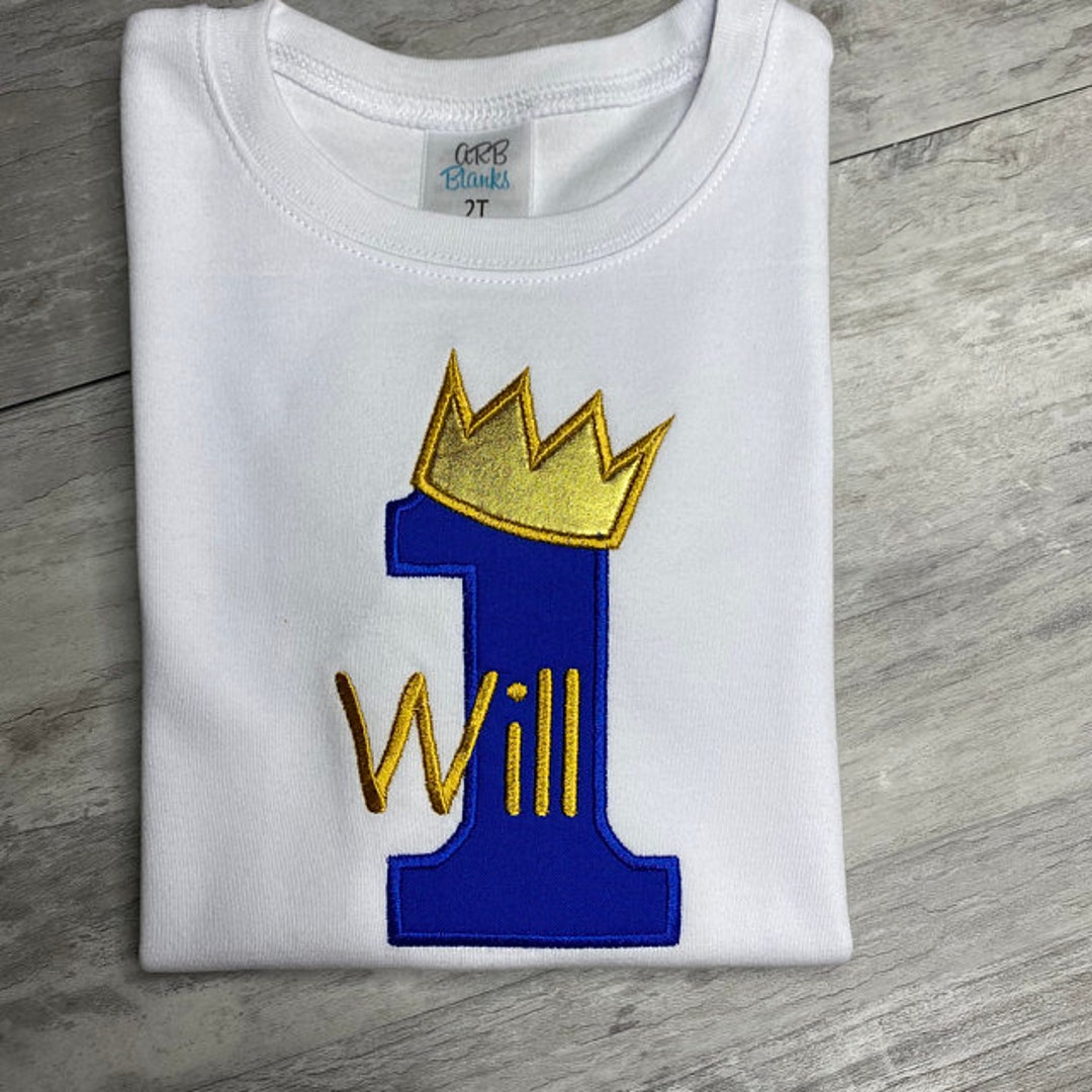 King Crown Birthday Numbers 1-9 Applique Machine Embroidery Designs for ...