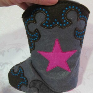 Baby Cowboy Boots - Felt in the Hoop Project - Ultimate Pattern for ...