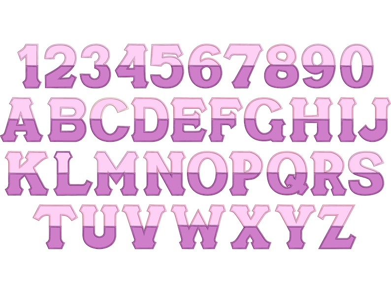 Split Font English Alphabet and Numbers With Greek Sororities | Etsy