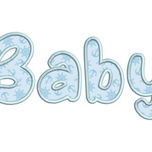 Baby Applique Font Machine Embroidery Applique Designs Monogram ...