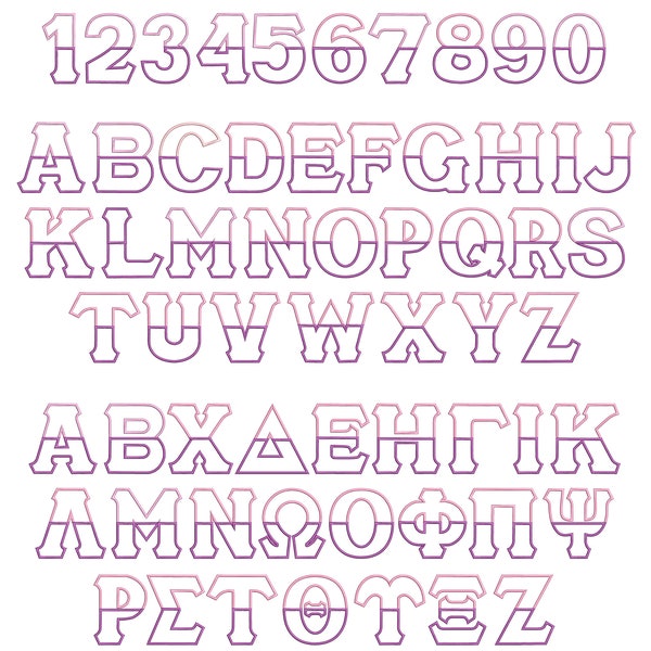 Split Satin Embroidery Font - Etsy