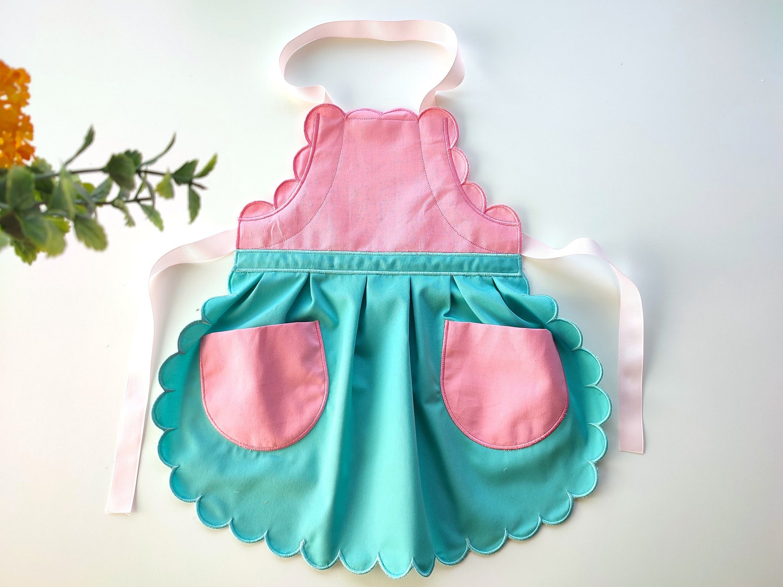Cute Scallop Apron ITH in the Hoop Machine Embroidery Designs - Etsy