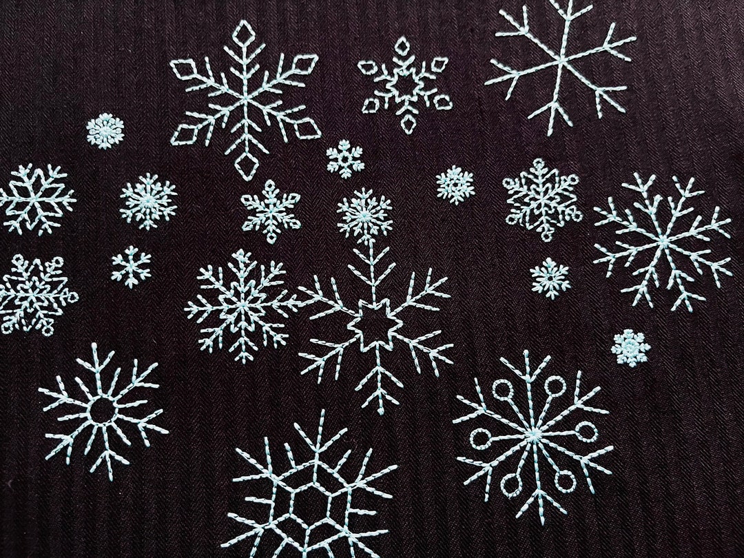 Micro Mini Small 16 Single Snowflakes Machine Embroidery Designs Files ...