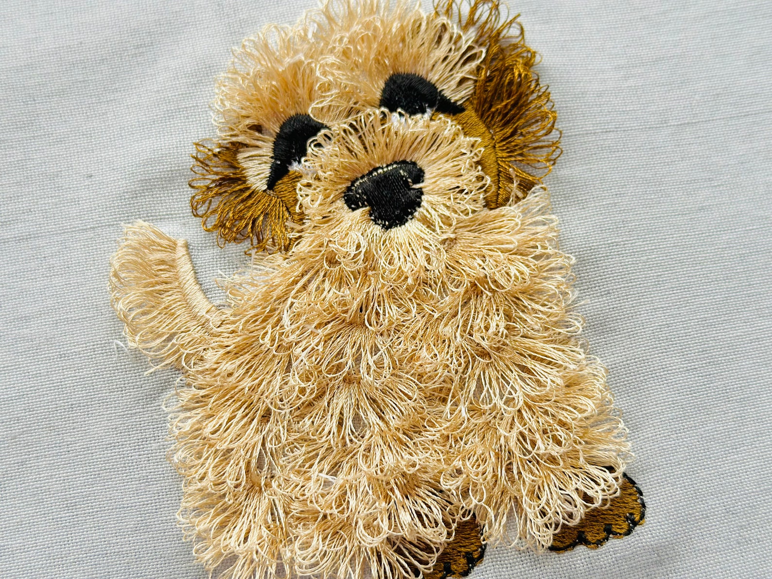 Cockapoo Fringe Dog Fluffy Chenille Puppy Machine Embroidery Designs ...