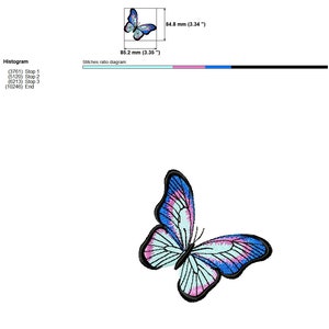 Realistic Small Butterflies 4 Types Machine Embroidery Designs in ...