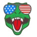 T-rex Dinosaur Face Aviator Glasses 4th of July Patriotic Independence ...